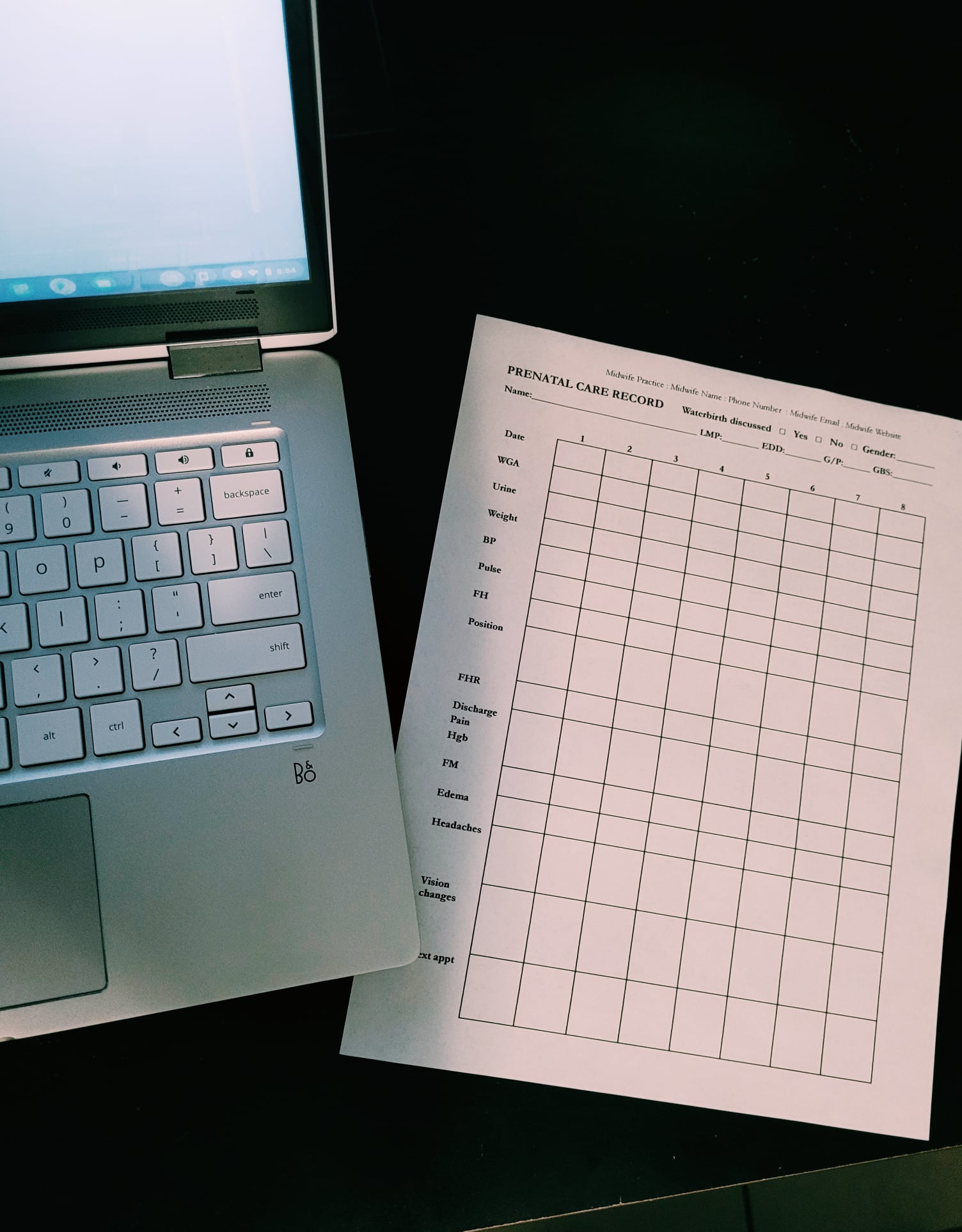 Midwife Documents Package | Your Taylor Midwife